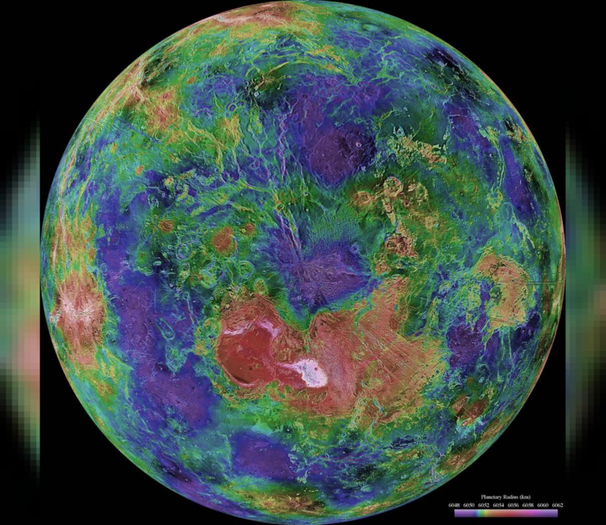 Venus Surface Map